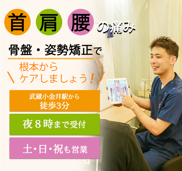 小金井市の整体。人気の武蔵小金井のはり灸整骨院｜腰痛・肩こり・骨盤矯正・産後矯正・交通事故治療・むちうち 小金井市で人気の武蔵小金井のはり灸整骨院 6803